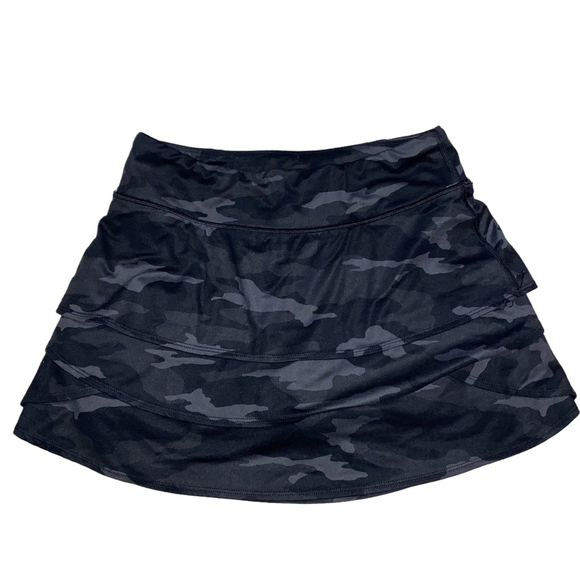 Athleta | Bottoms | Athleta Girl Serve Skort Black Camo Lined Size M 8 ...